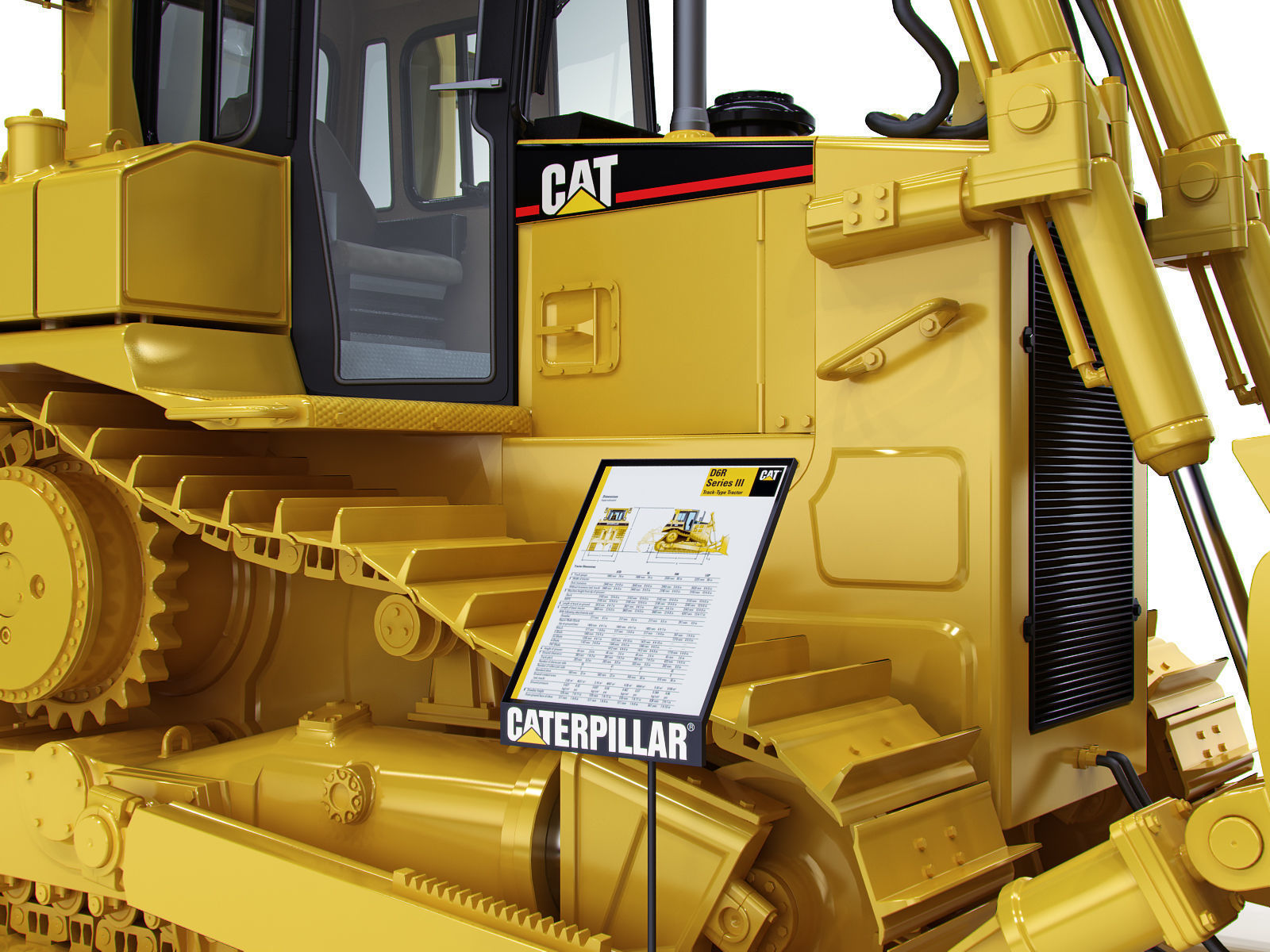 Crawler Dozer D6R 3D model | CGTrader