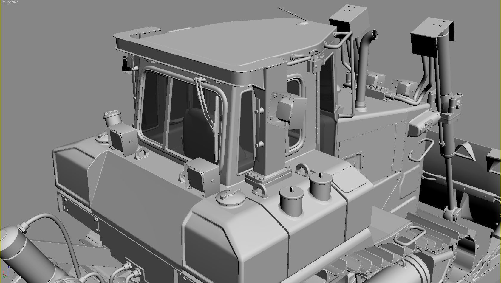 Crawler Dozer D6R 3D model | CGTrader