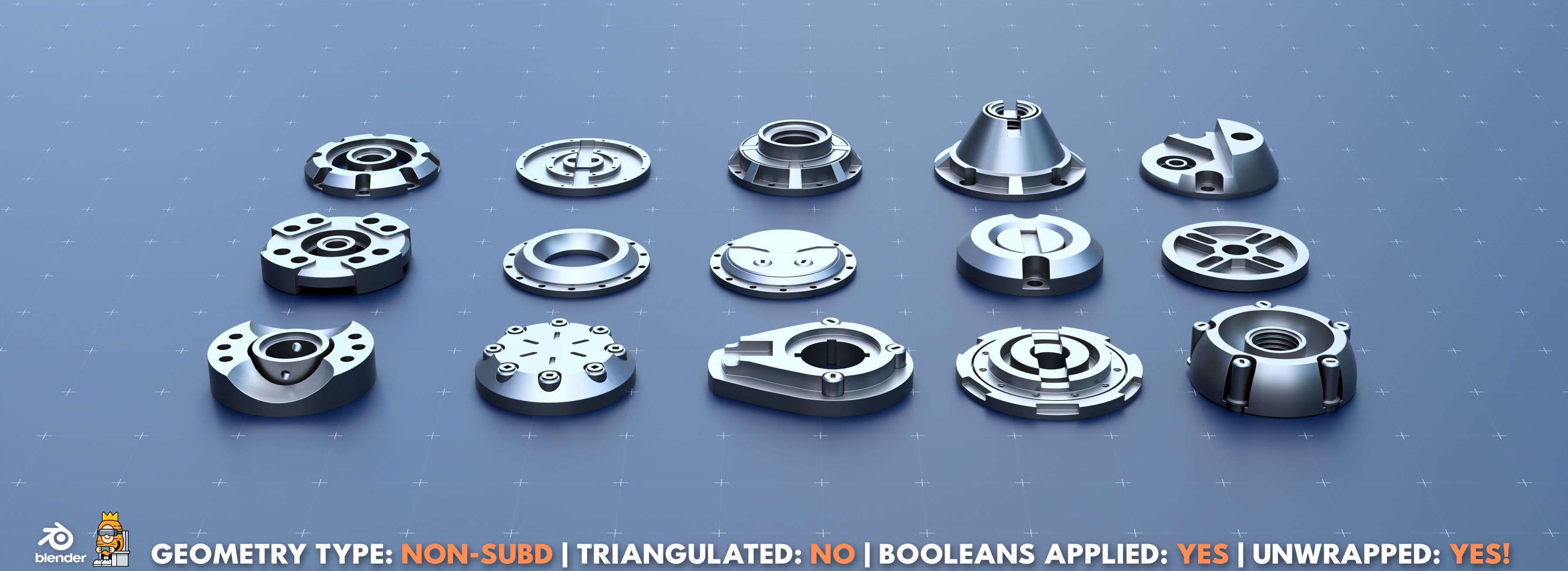 Simple Connector Kitbash Bundle Mega 3D model | CGTrader