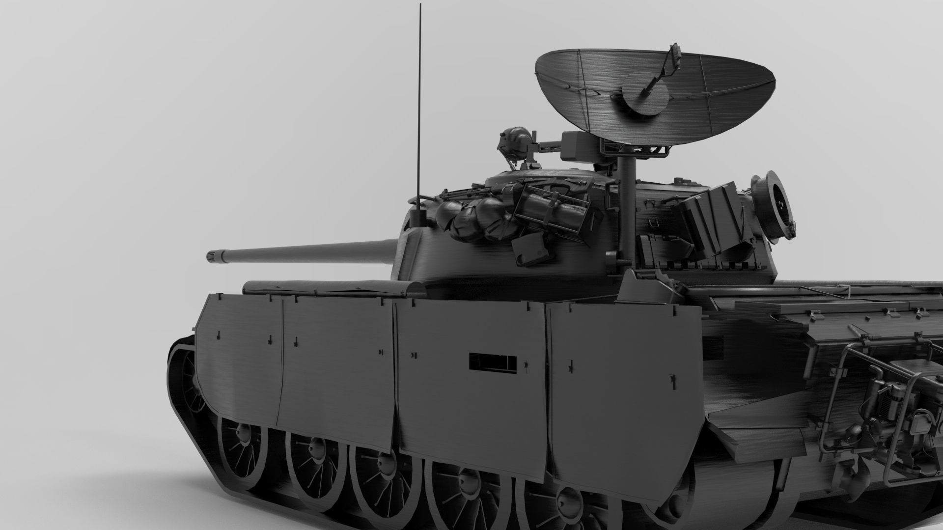 3D model T-44-100 military tank VR / AR / low-poly | CGTrader