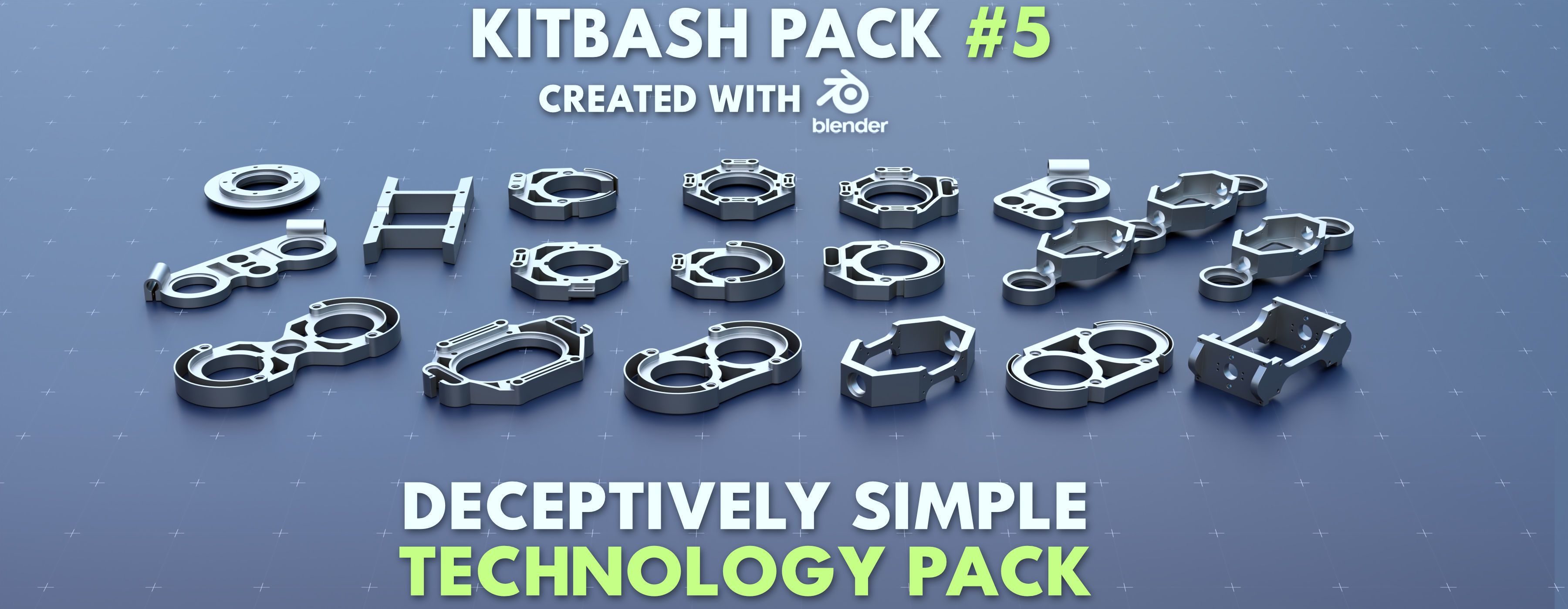Simple Technology Kitbash Bundle Pack 3 3D model | CGTrader