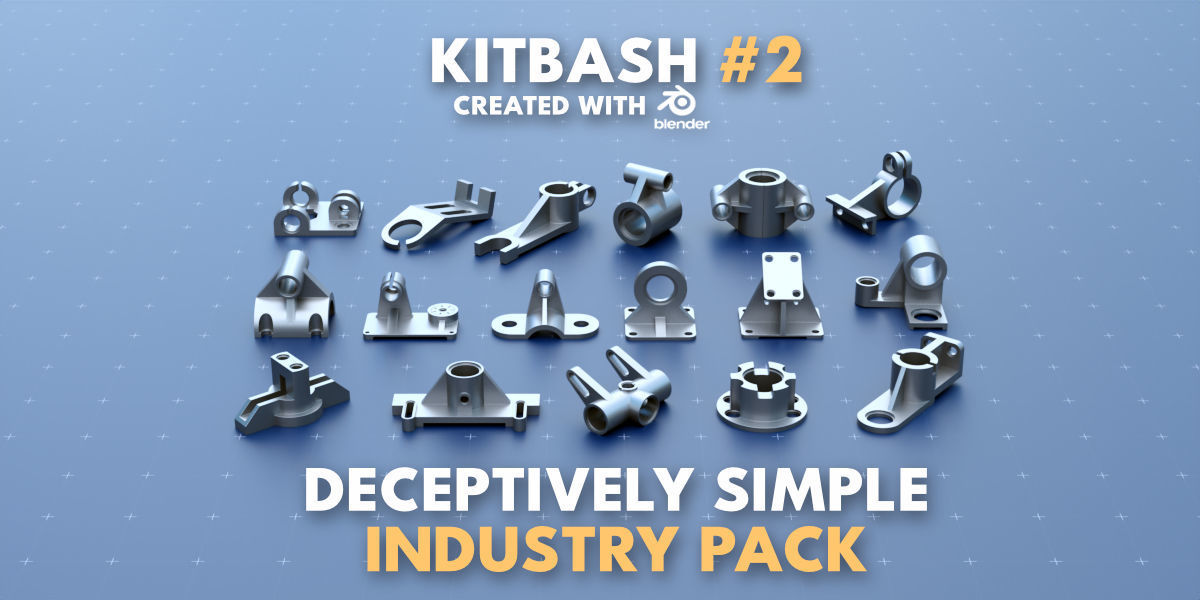 Simple Kitbash Bundle Pancake Pack 420 Models 3D model | CGTrader