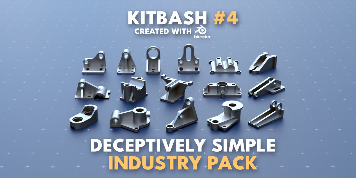Simple Kitbash Bundle Pancake Pack 420 Models 3D model | CGTrader