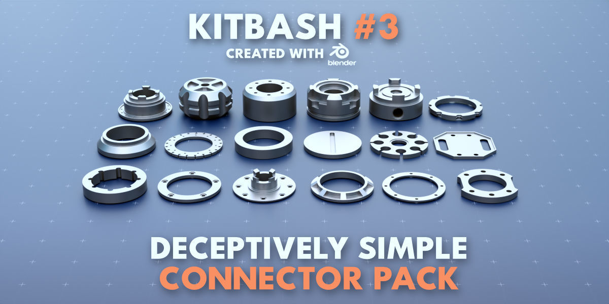 Simple Kitbash Bundle Pancake Pack 420 Models 3D model | CGTrader