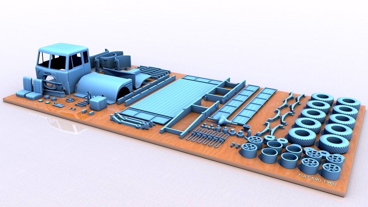 Fiat 690 1960 3D model 3D printable | CGTrader