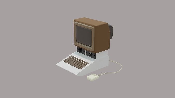 Apple 2 Computer 3D model 3D printable | CGTrader