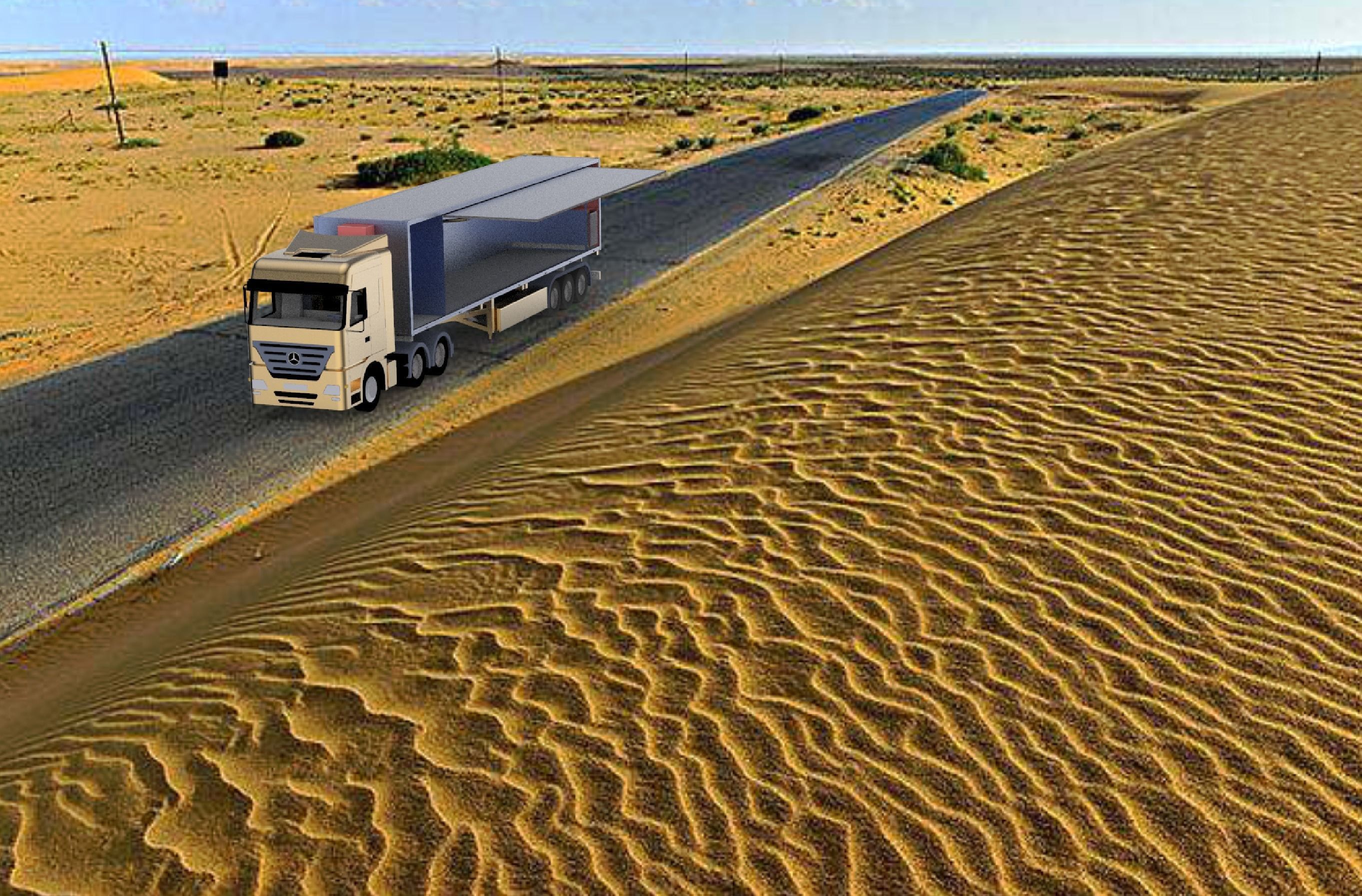 Transport truck 3D model | CGTrader
