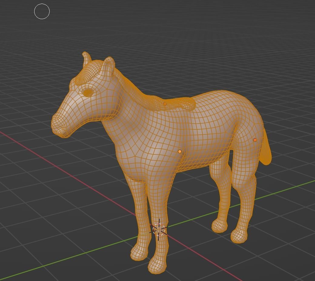 Basic Horse with Texture and Rig free VR / AR / low-poly 3D model ...