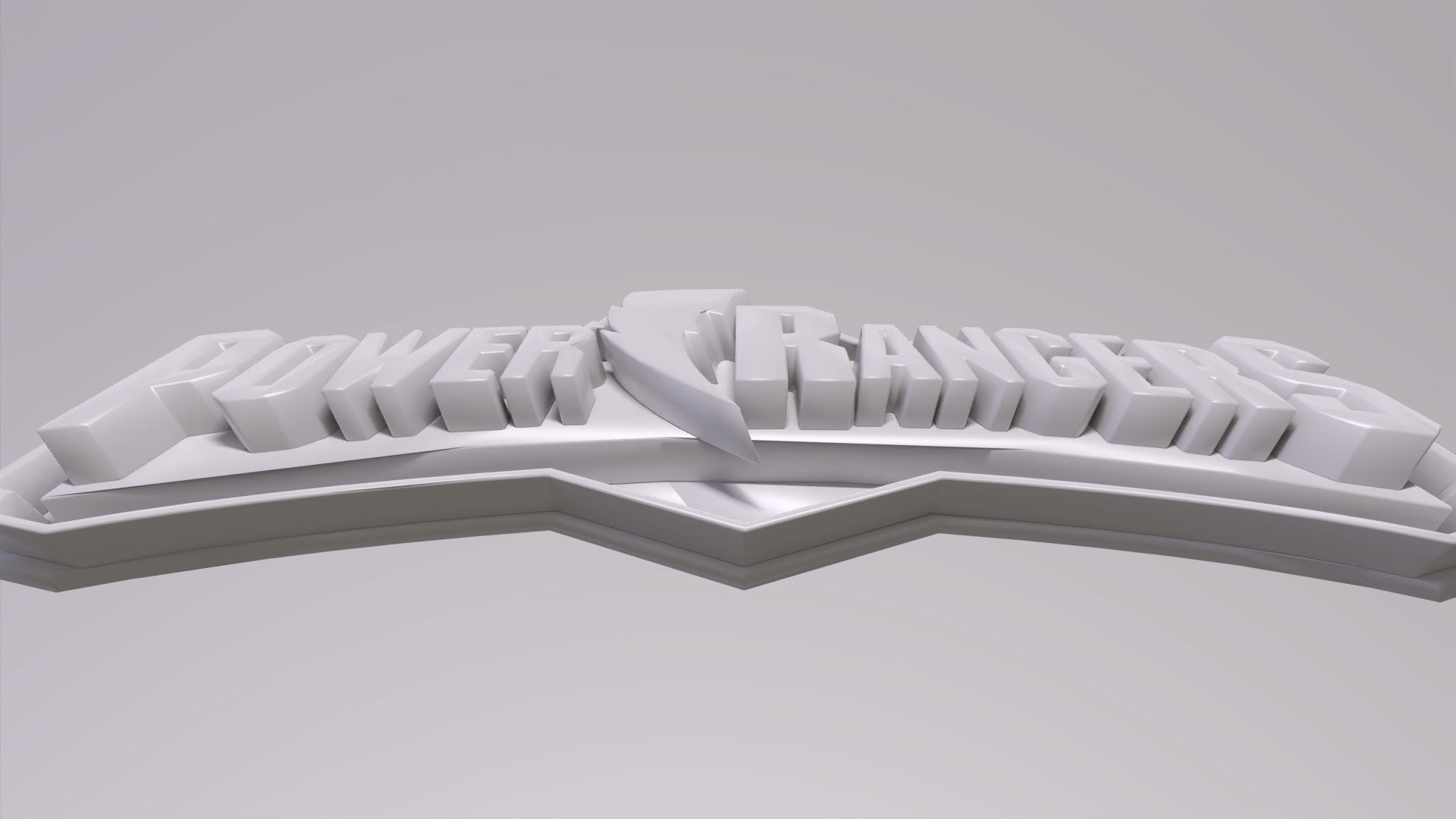Power Rangers - Logos 3D model 3D printable | CGTrader