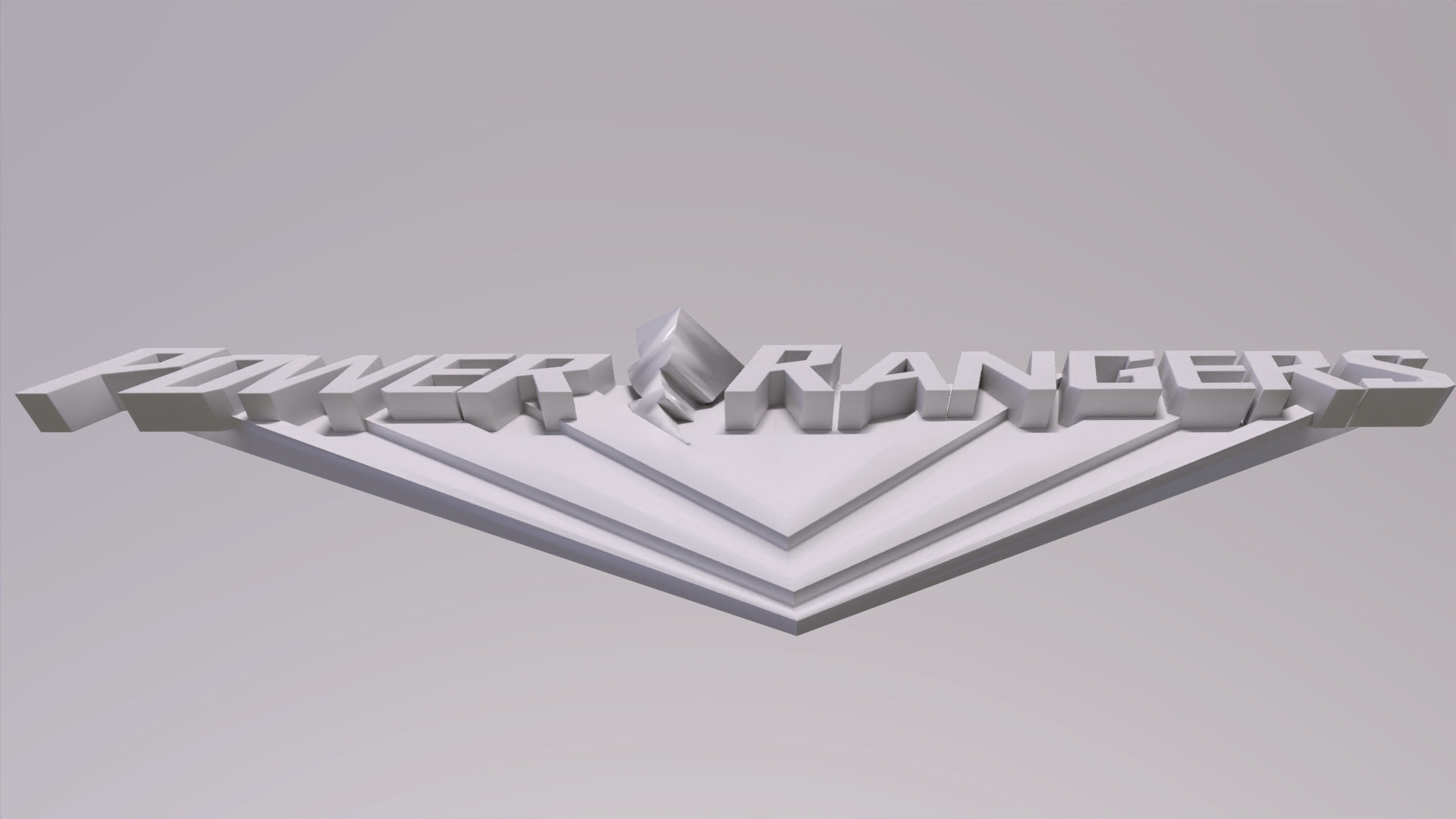 Power Rangers - Logos 3D model 3D printable | CGTrader