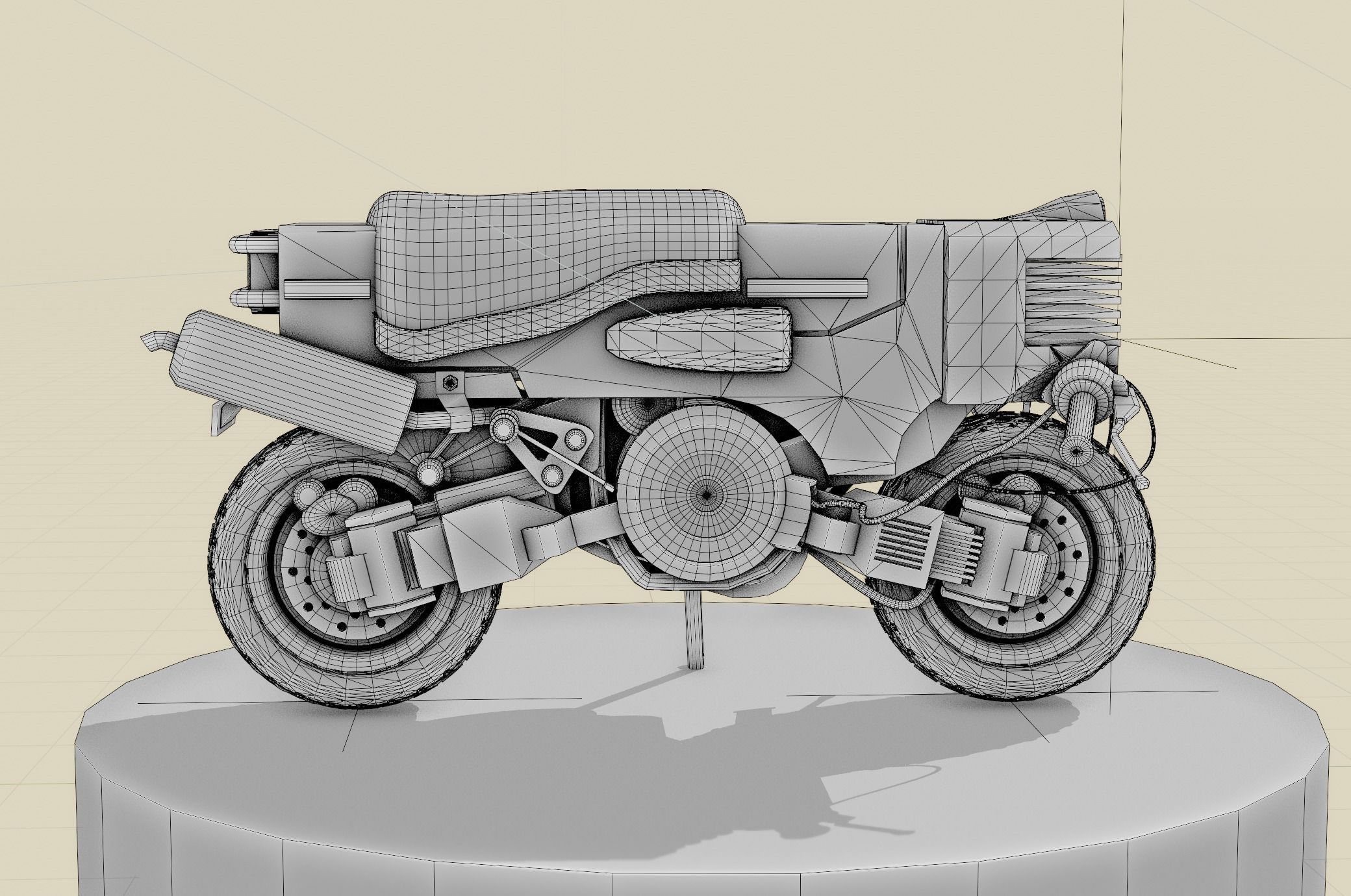 Cyberpunk Moped Vehicle 3D model | CGTrader
