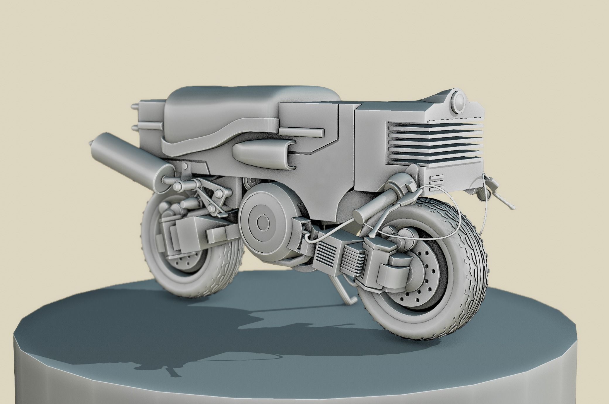 Cyberpunk Moped Vehicle 3D model | CGTrader