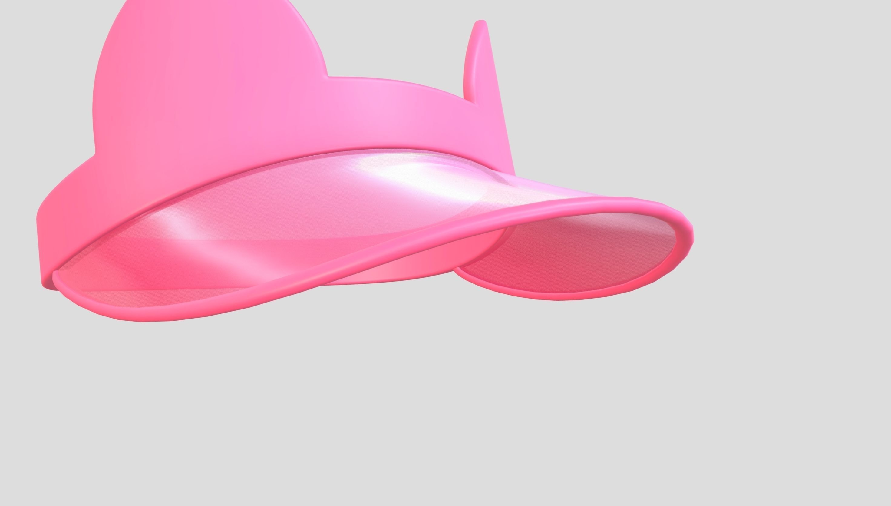 Hat010 Cat Visor Cap 3D model | CGTrader