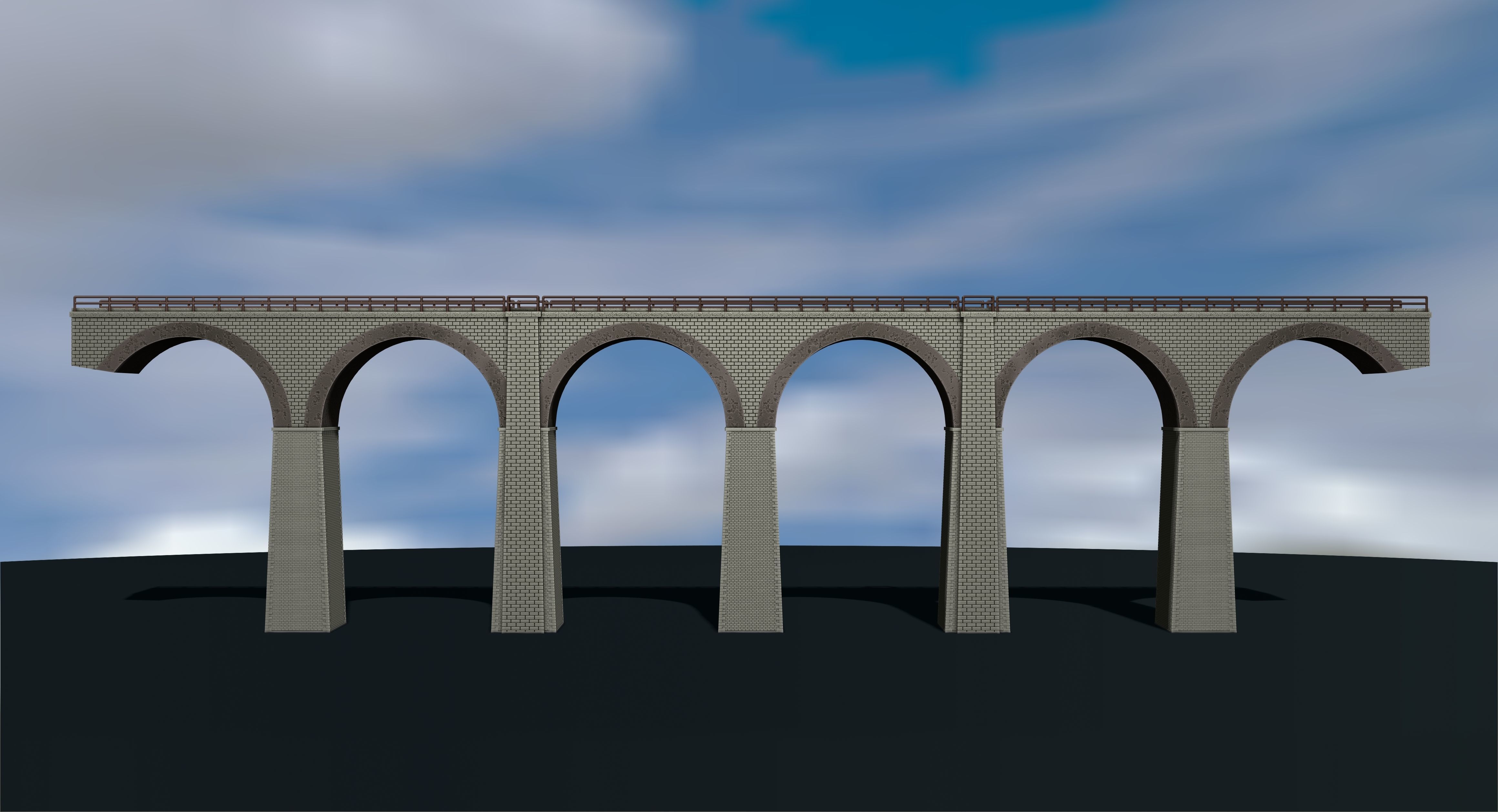 Model bridge H0 scale trains File 3D Printer 3D model 3D printable | CGTrader