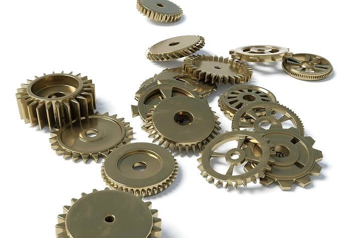 3D model Cog Gear Clockwork Machinery Collection - 18 Pieces VR / AR ...