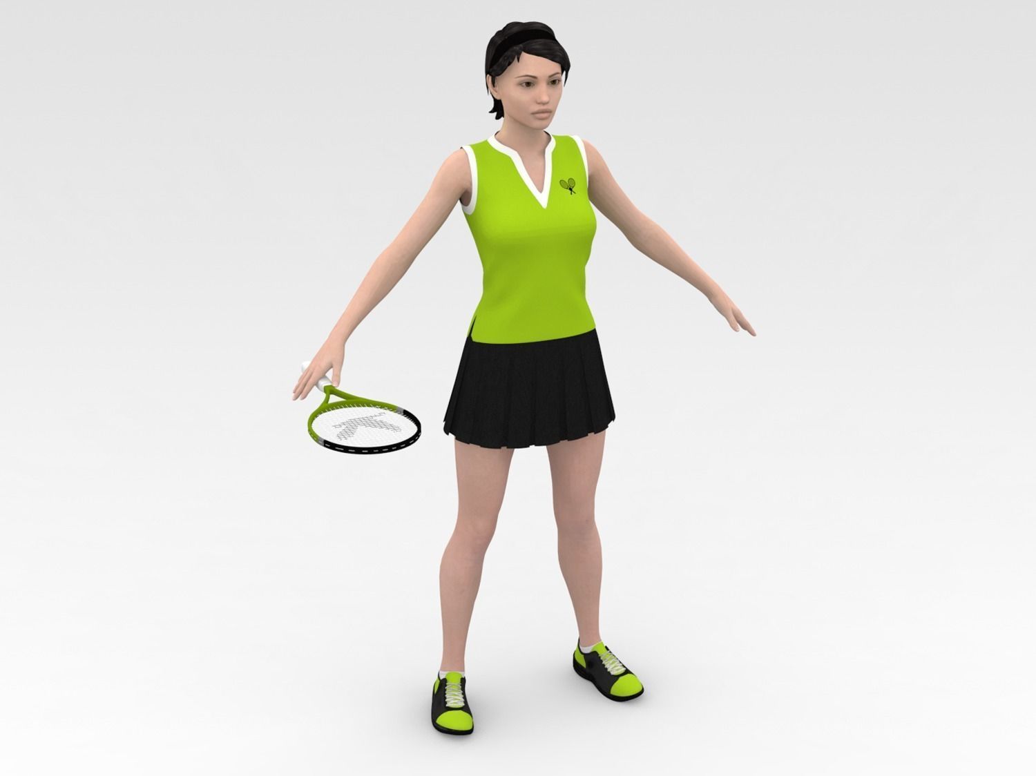 Tennis Player 02 3D model | CGTrader