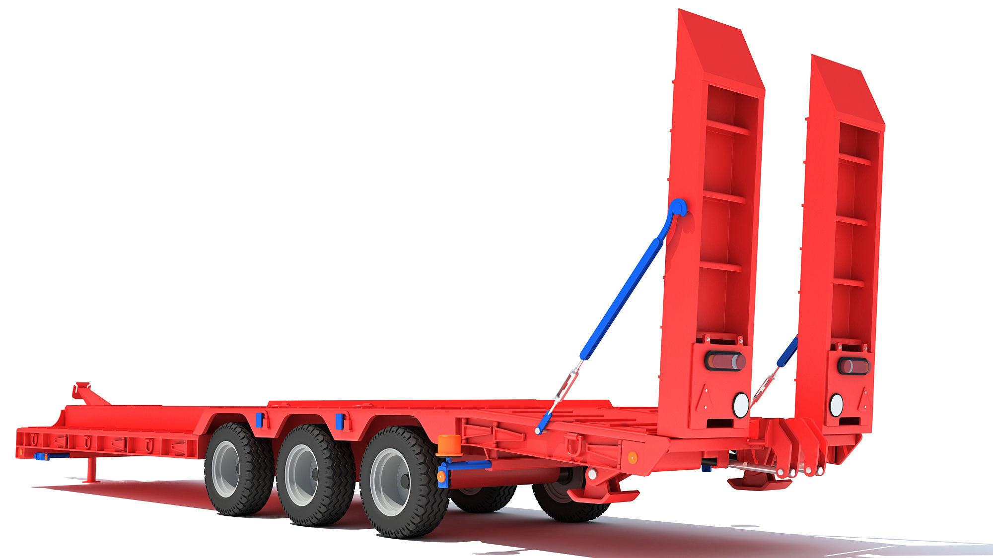 Platform Trailer 3D model | CGTrader