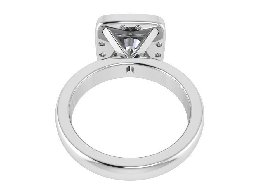 Square diamond ring 3272 3D print model 3D model 3D printable | CGTrader