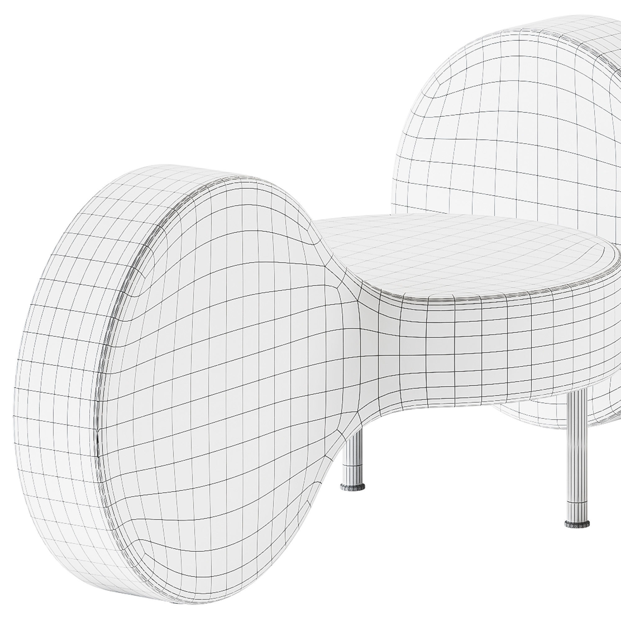 LOOP Pouf by Woo Furniture 3D model | CGTrader