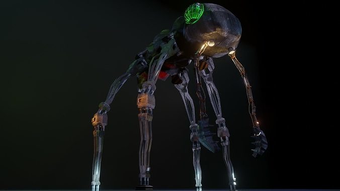 3D model Harvester explorer insect Robot Sci-fi VR / AR / low-poly ...