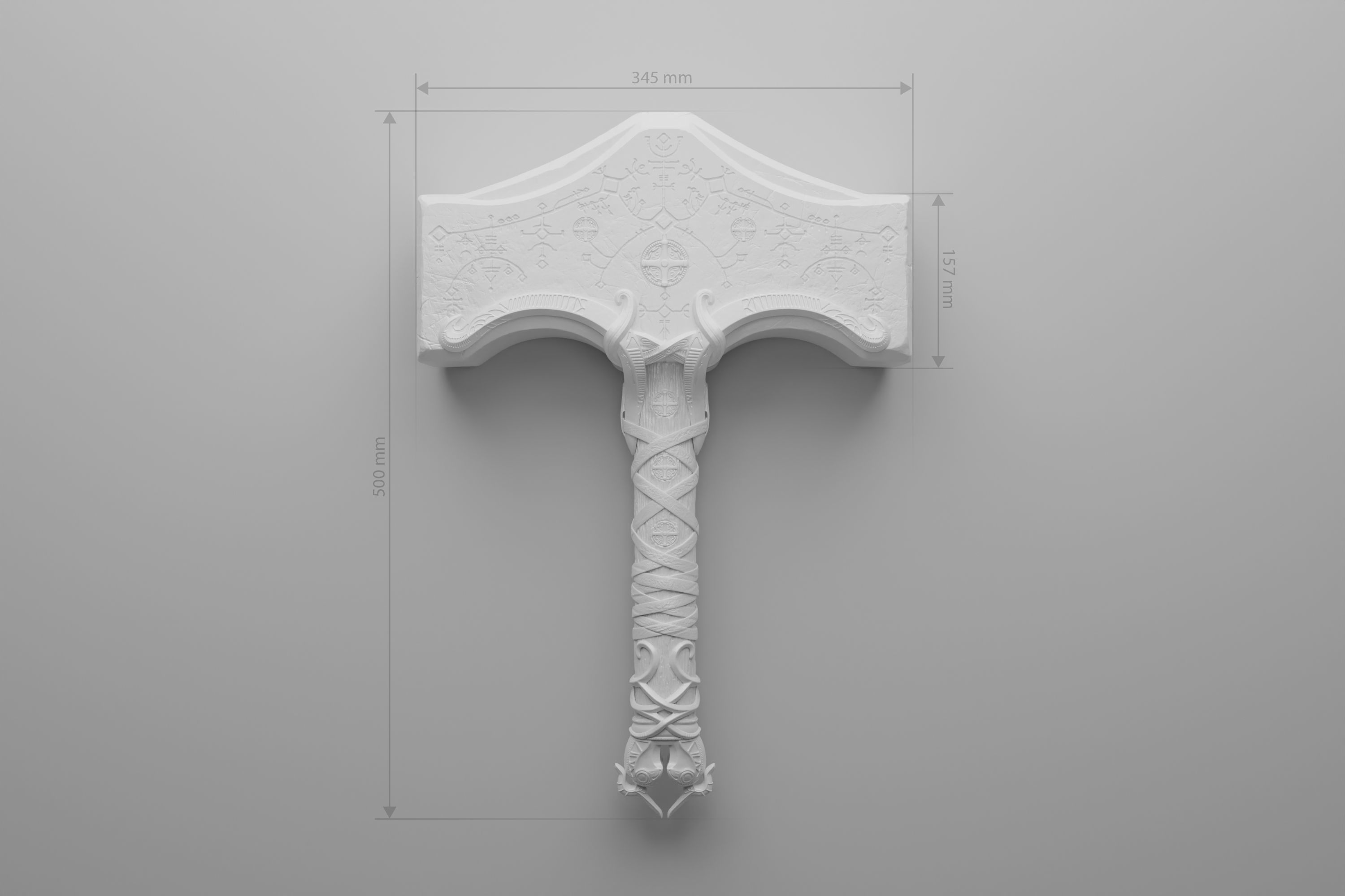 God of War - Thor mjolnir 3D model 3D printable | CGTrader