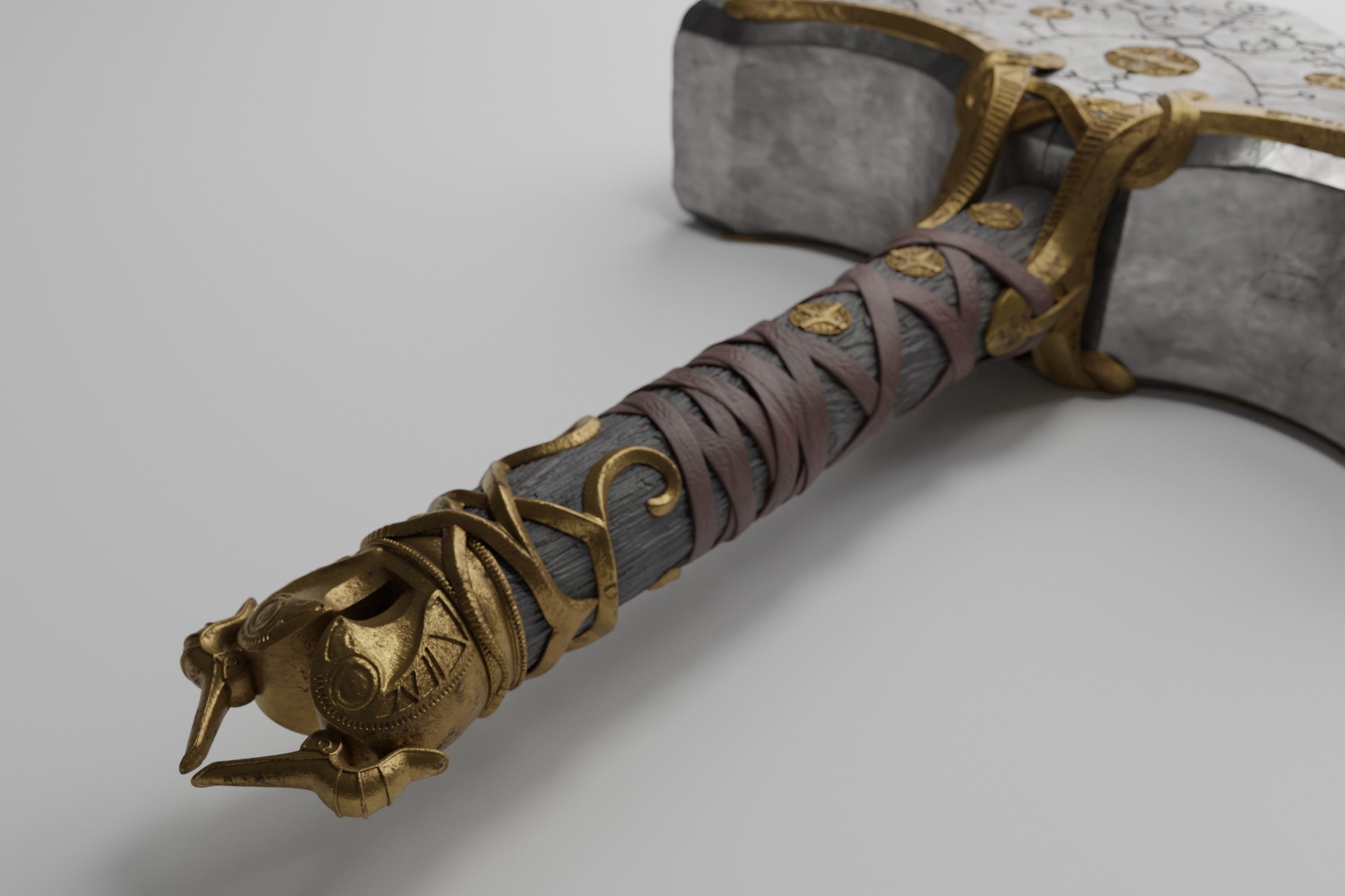 God of War - Thor mjolnir 3D model 3D printable | CGTrader