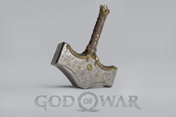 God of War - Thor mjolnir 3D model 3D printable | CGTrader