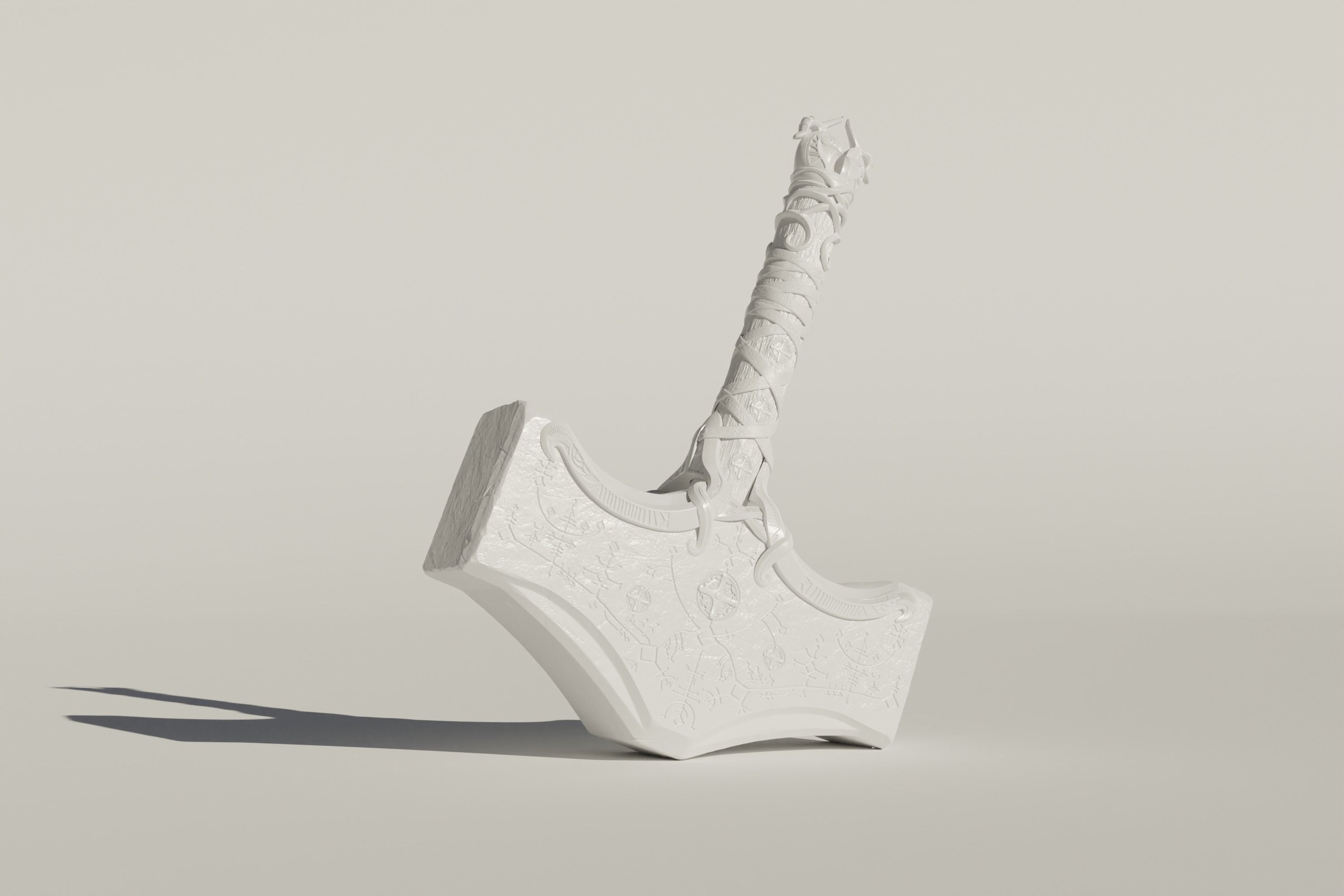 God of War - Thor mjolnir 3D model 3D printable | CGTrader