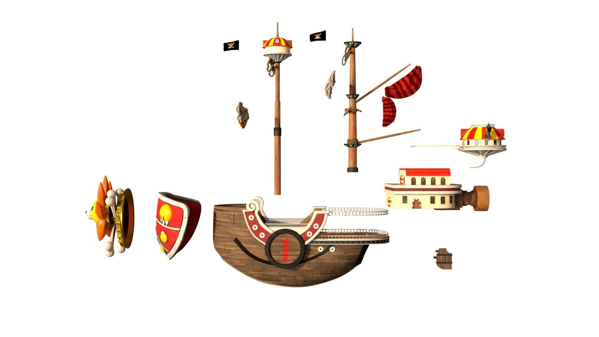 Sunny Go - One Piece 3D model | CGTrader