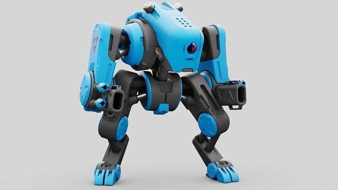 MILITARY BOT S-200 RIGGED 3D model rigged | CGTrader