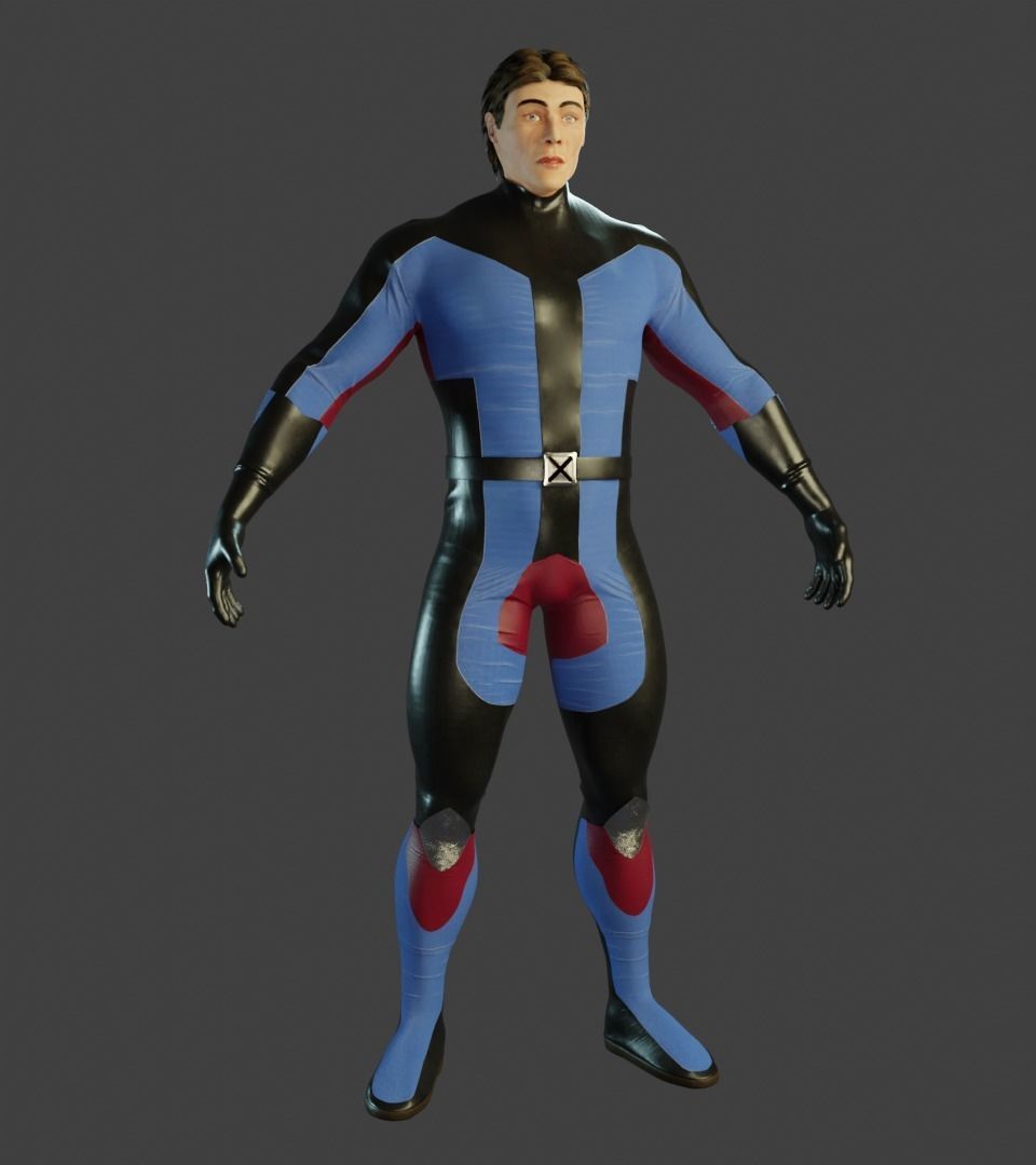 Superhero free VR / AR / low-poly 3D model rigged | CGTrader