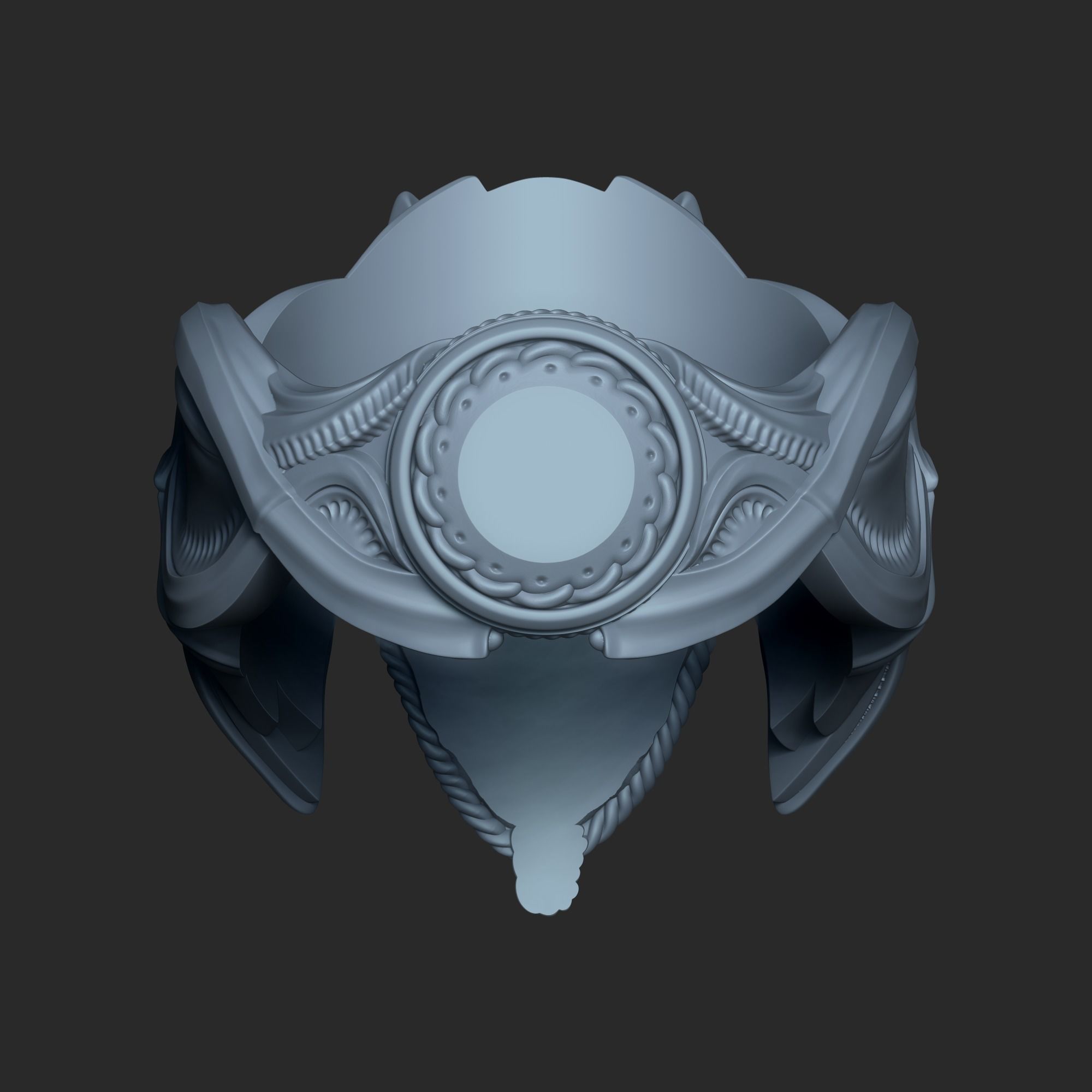 Space Samurai Biomechanical ring 3D model 3D printable | CGTrader