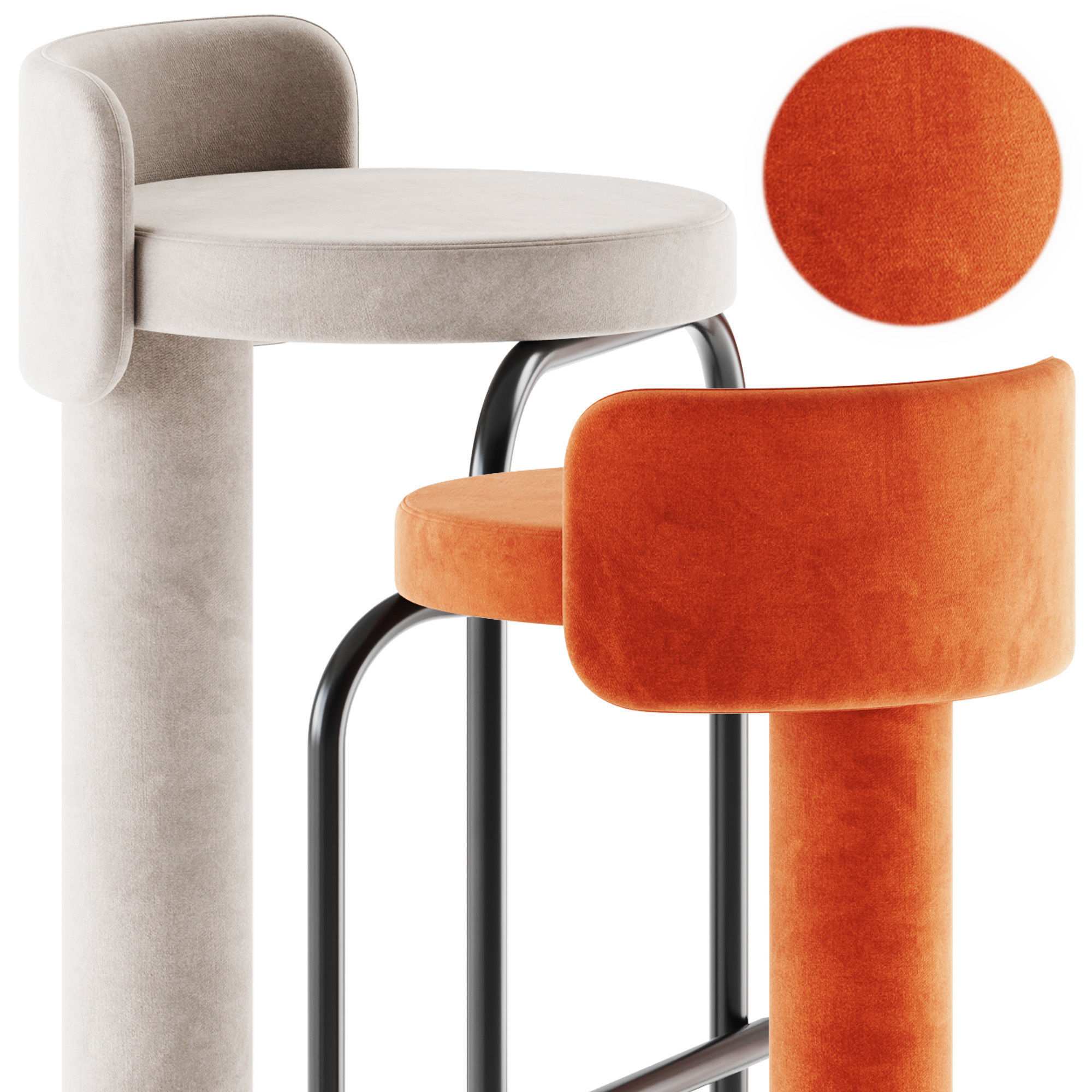 Fox Counter Bar stool by Woo furniture 3D model | CGTrader