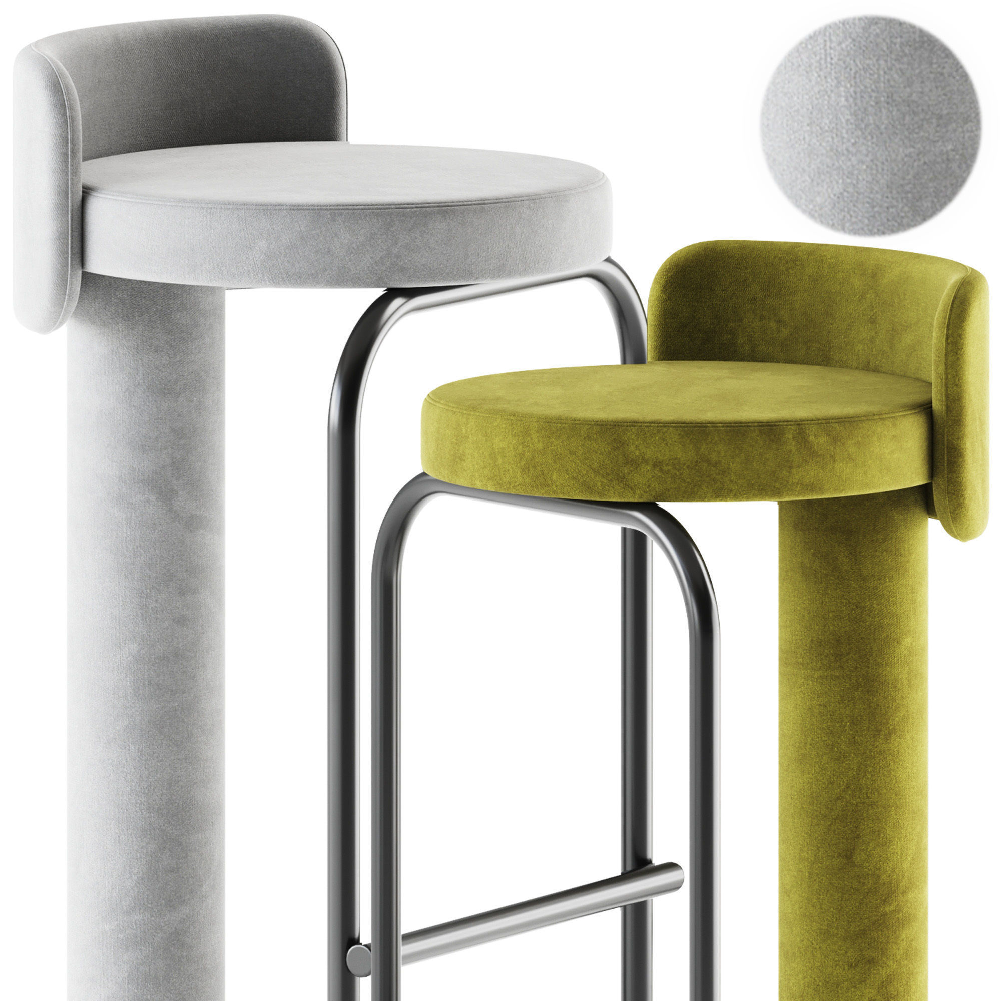 Fox Counter Bar stool by Woo furniture 3D model | CGTrader