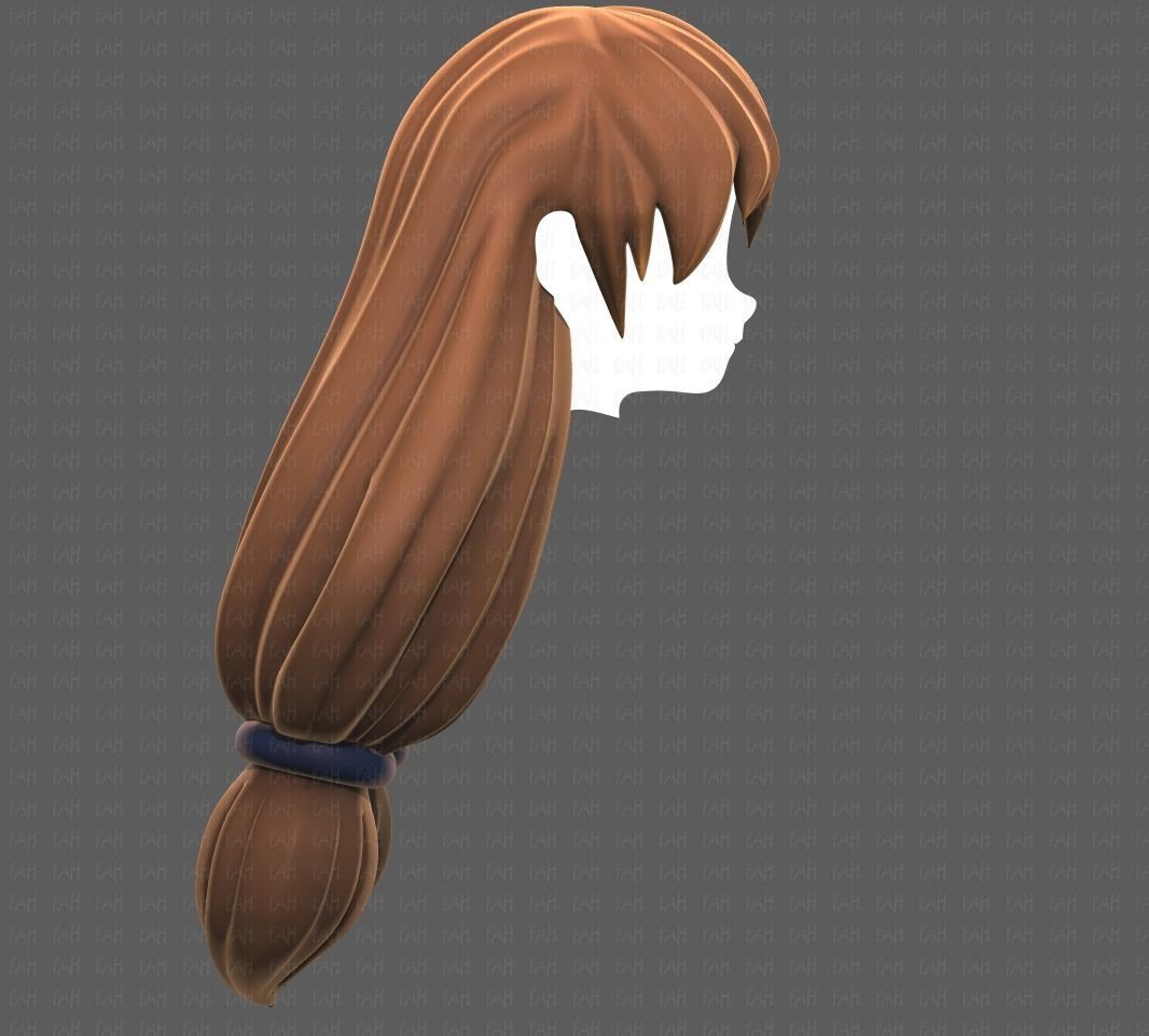 3D model Base Hair for girl V48 VR / AR / low-poly | CGTrader