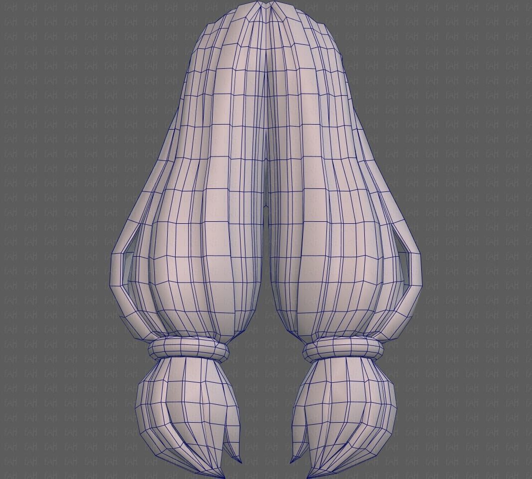 3D model Base Hair for girl V48 VR / AR / low-poly | CGTrader