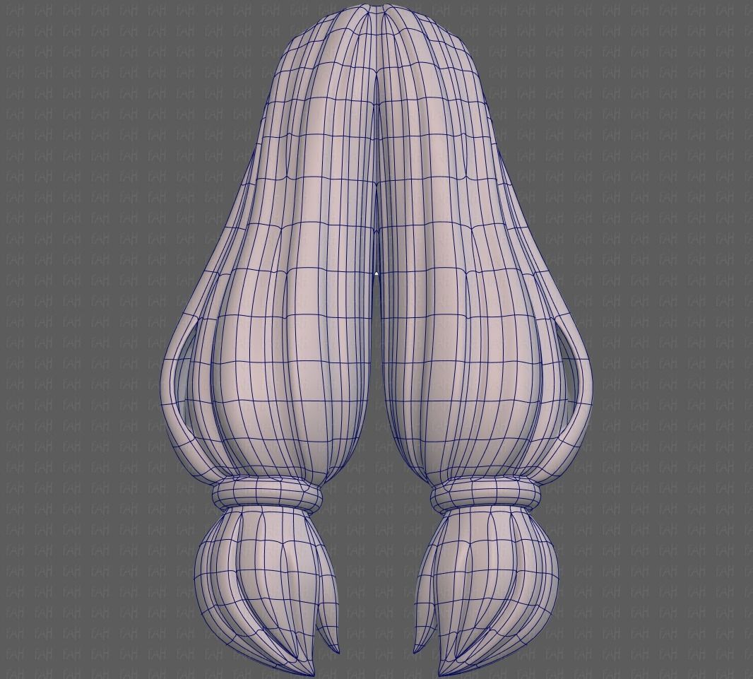 3D model Base Hair for girl V48 VR / AR / low-poly | CGTrader