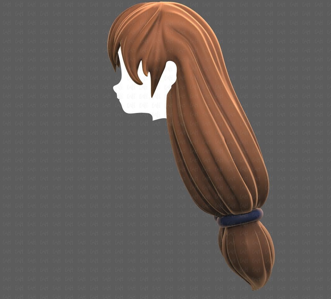 3D model Base Hair for girl V48 VR / AR / low-poly | CGTrader