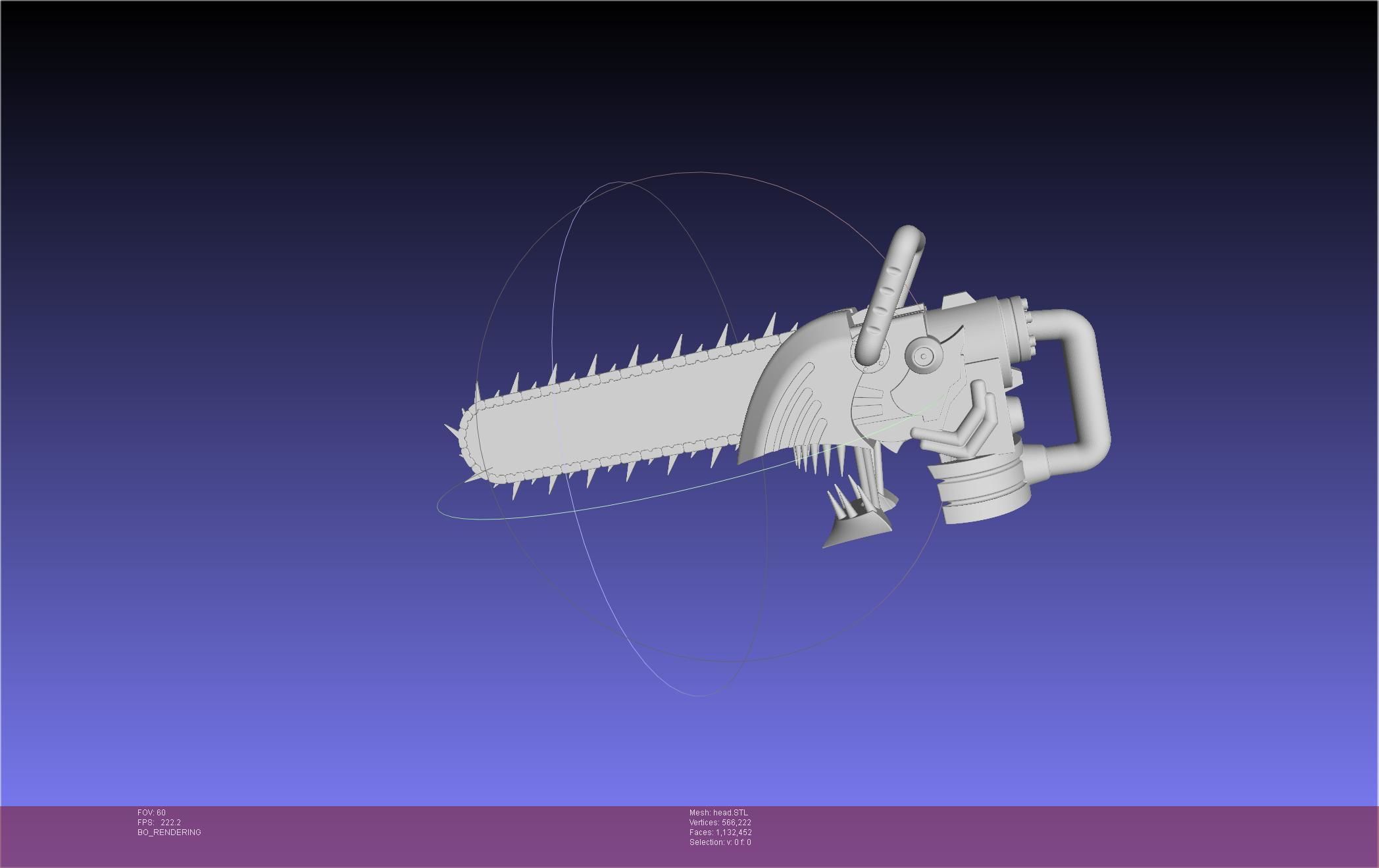 Chainsaw Man head printable assembly 3D model 3D printable | CGTrader