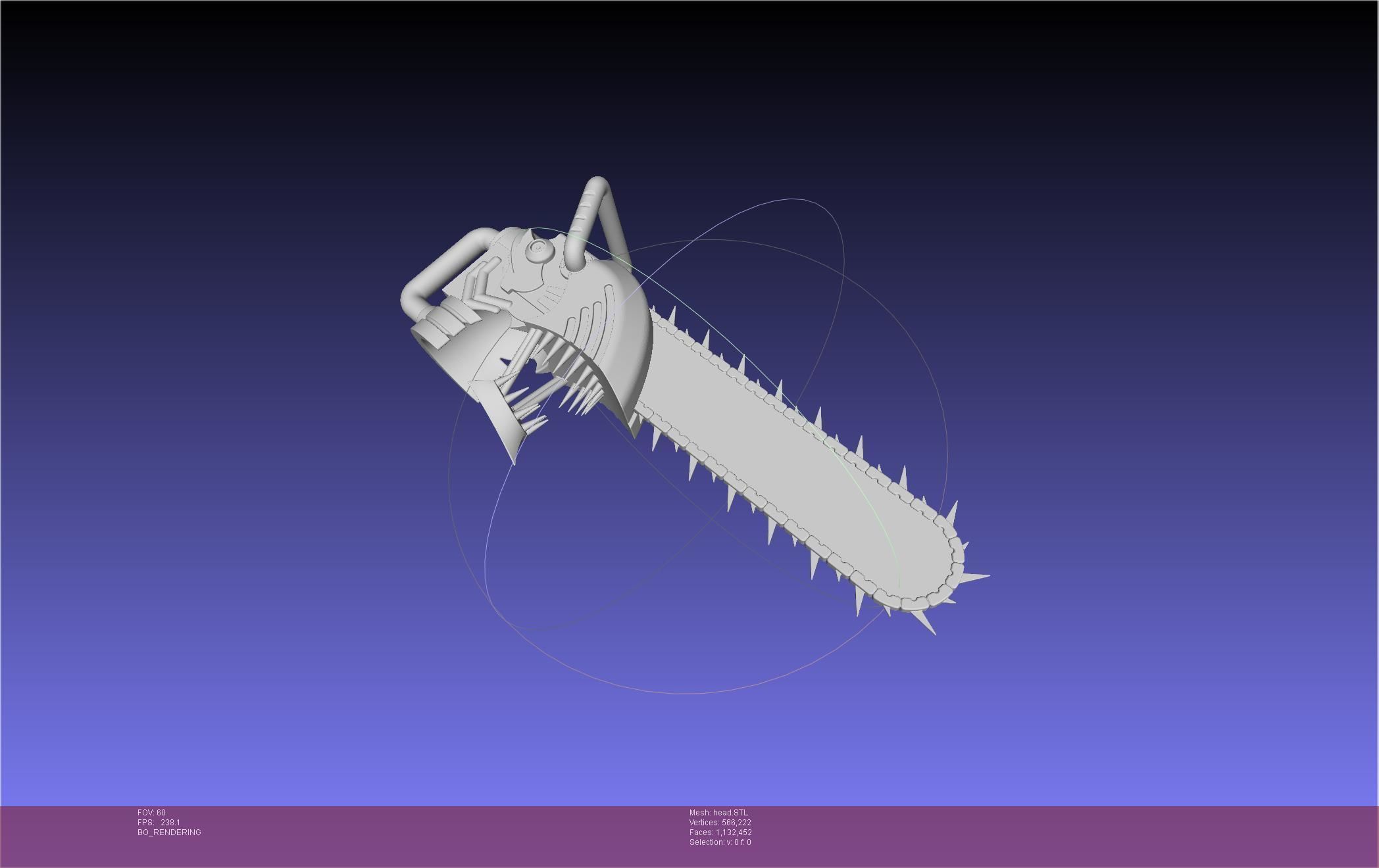 Chainsaw Man head printable assembly 3D model 3D printable | CGTrader