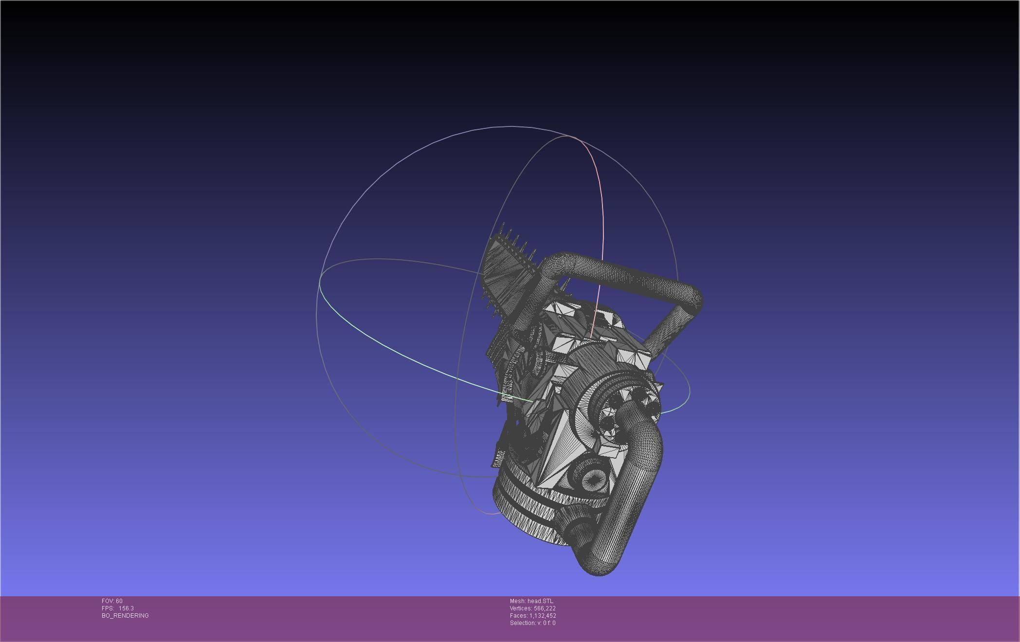 Chainsaw Man head printable assembly 3D model 3D printable | CGTrader