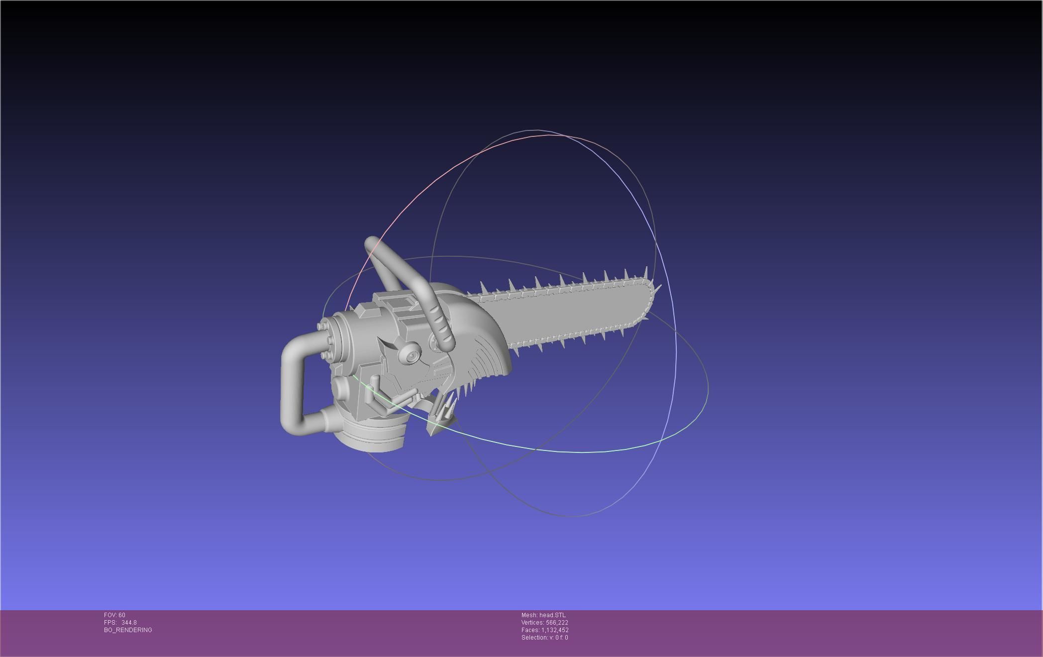 Chainsaw Man head printable assembly 3D model 3D printable | CGTrader