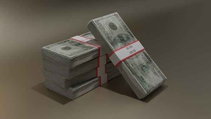 Money Bundle 3D model 3D model | CGTrader