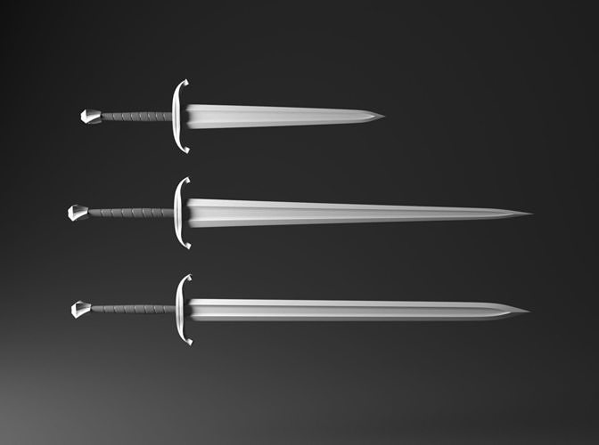The Concept of classic swords free VR / AR / low-poly 3D model | CGTrader