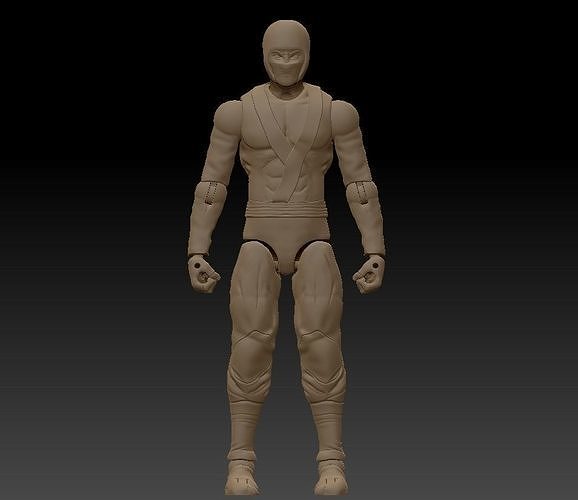 Ninja Articulated action figure 3D model | CGTrader