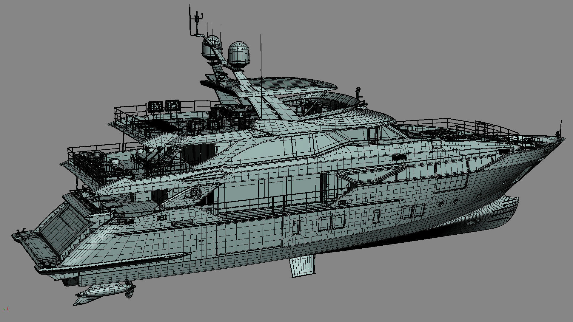 Luxury Motor Yacht Benetti BF125 3D model | CGTrader