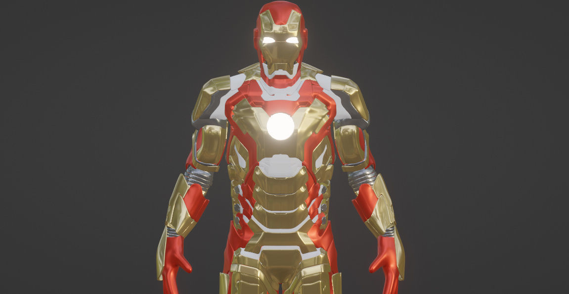 IRON MAN SUIT ROBOT 3D model animated rigged | CGTrader