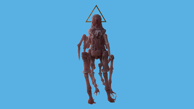rigged interdimensional creature 3D model rigged | CGTrader