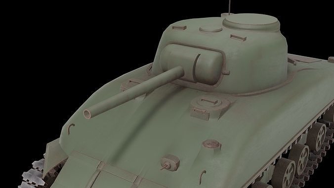 3D model M4 Sherman tank VR / AR / low-poly | CGTrader