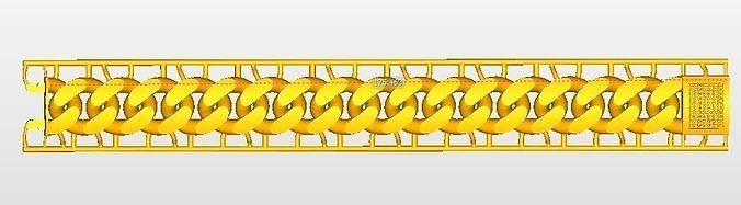 cuban chain 3D model 3D printable | CGTrader